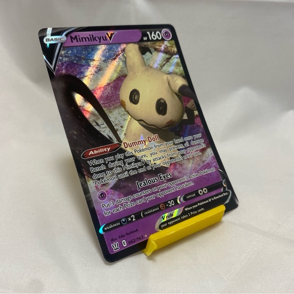 Pokemon | Toys | Pokemon Card Mimikyu V 6263 Battle Styles Holo Ultra ...